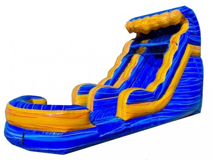 15ft Sunset Wave Water Slide - Just Gotta Jump - Bounce House Rental in ...
