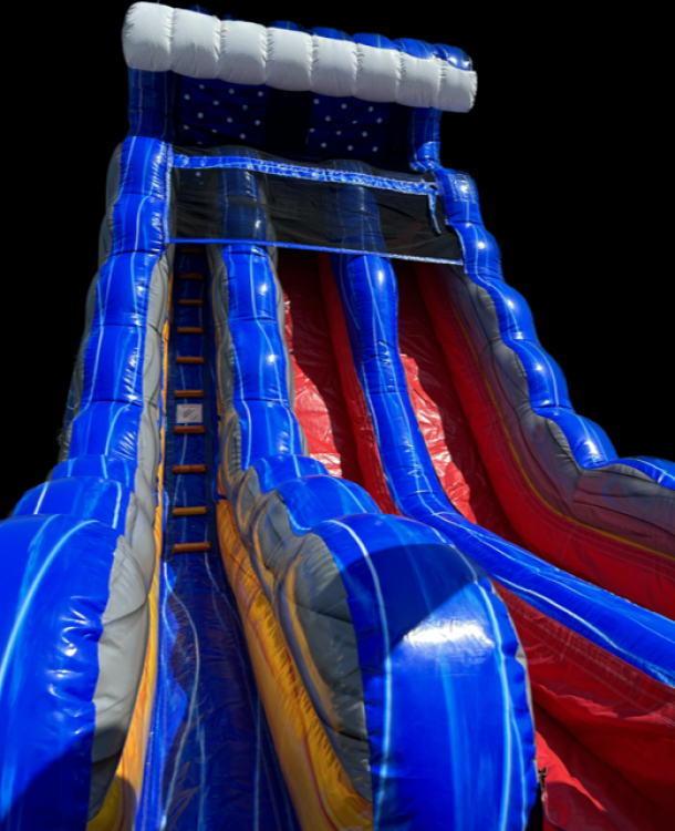 18ft Double Lane Tropical Fireblast Water Slide - Just Gotta Jump ...